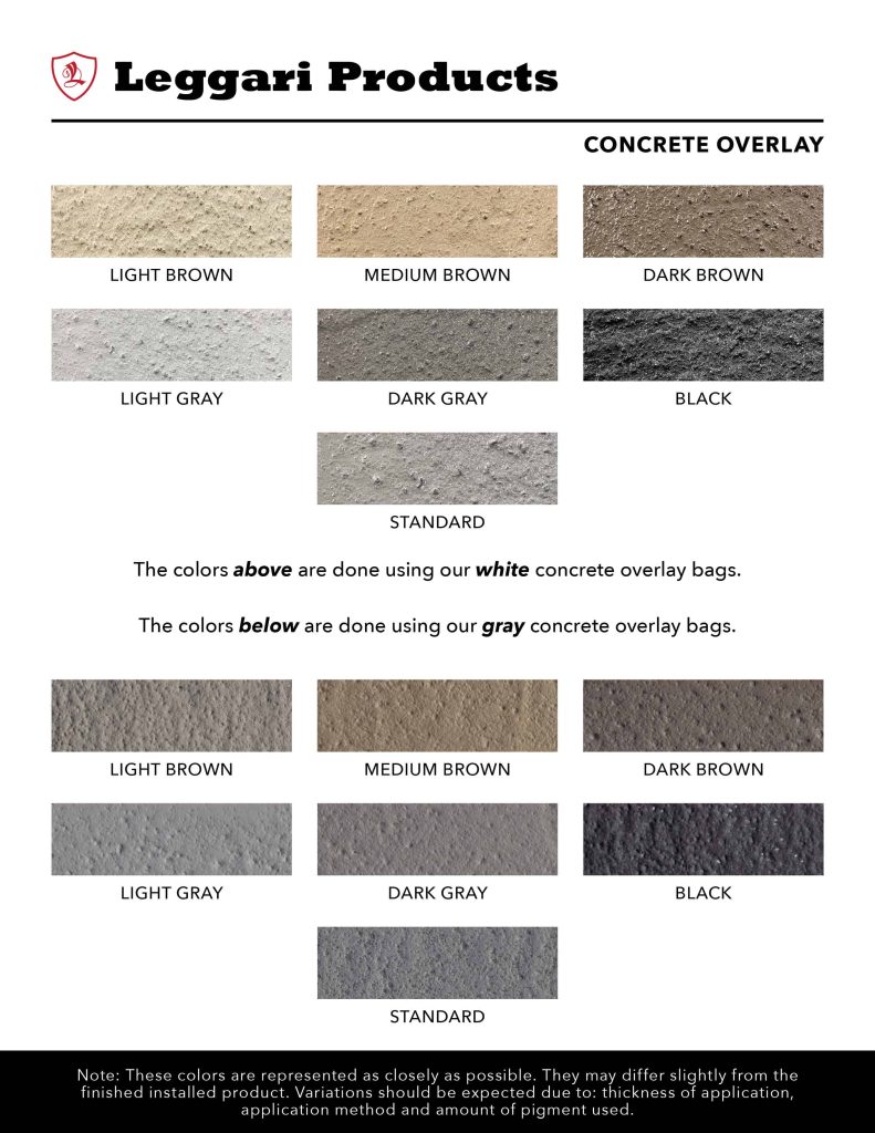 Concrete Overlay Pigments – Leggari Products